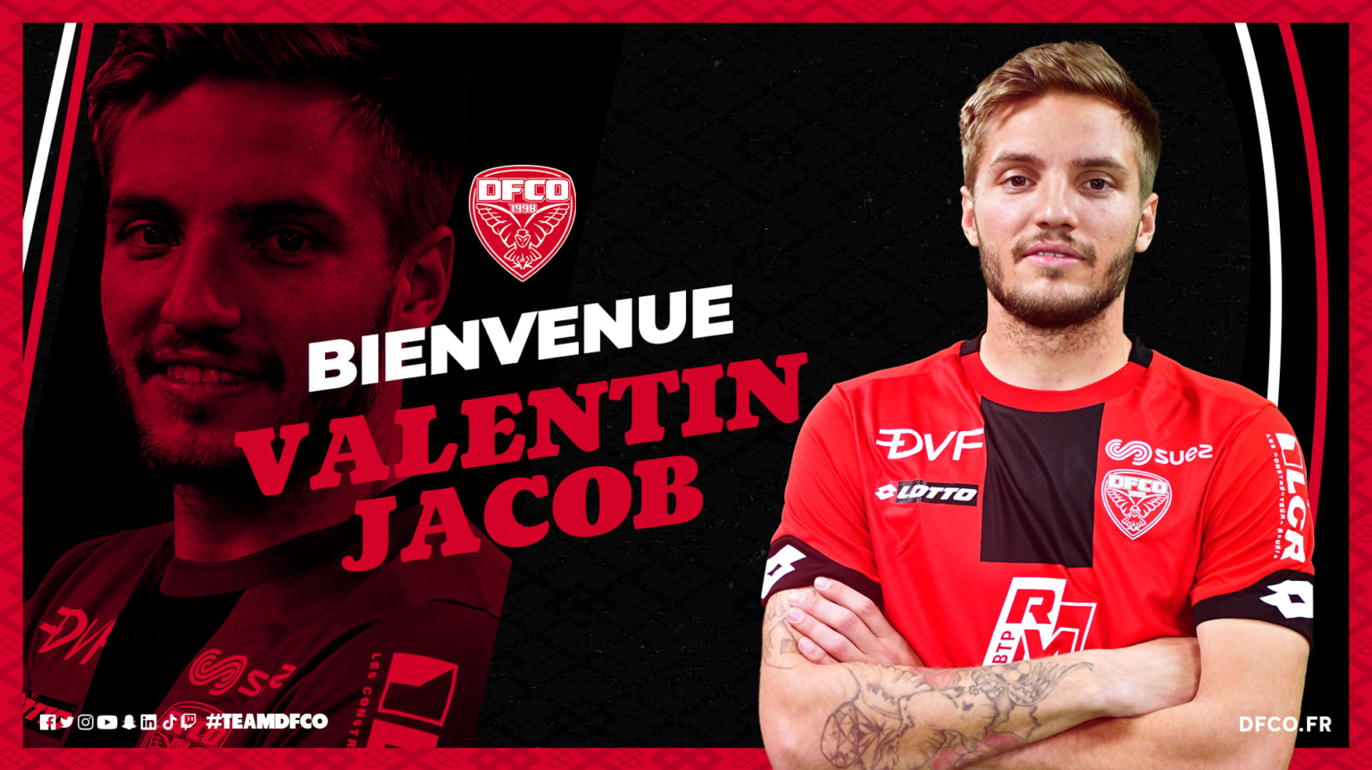 Valentin Jacob pour 3 ans au DFCO - DFCO