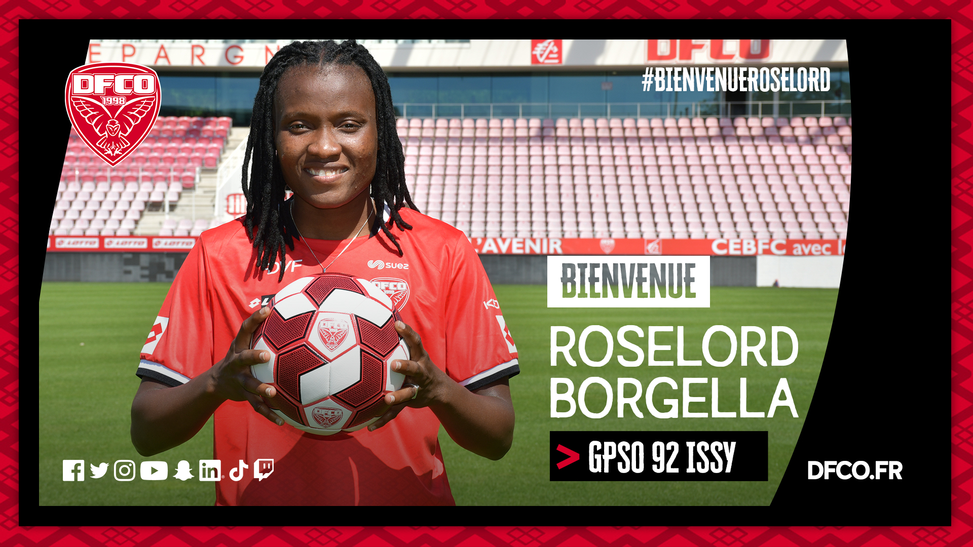 Roselord Borgella, première recrue du DFCO ! - DFCO